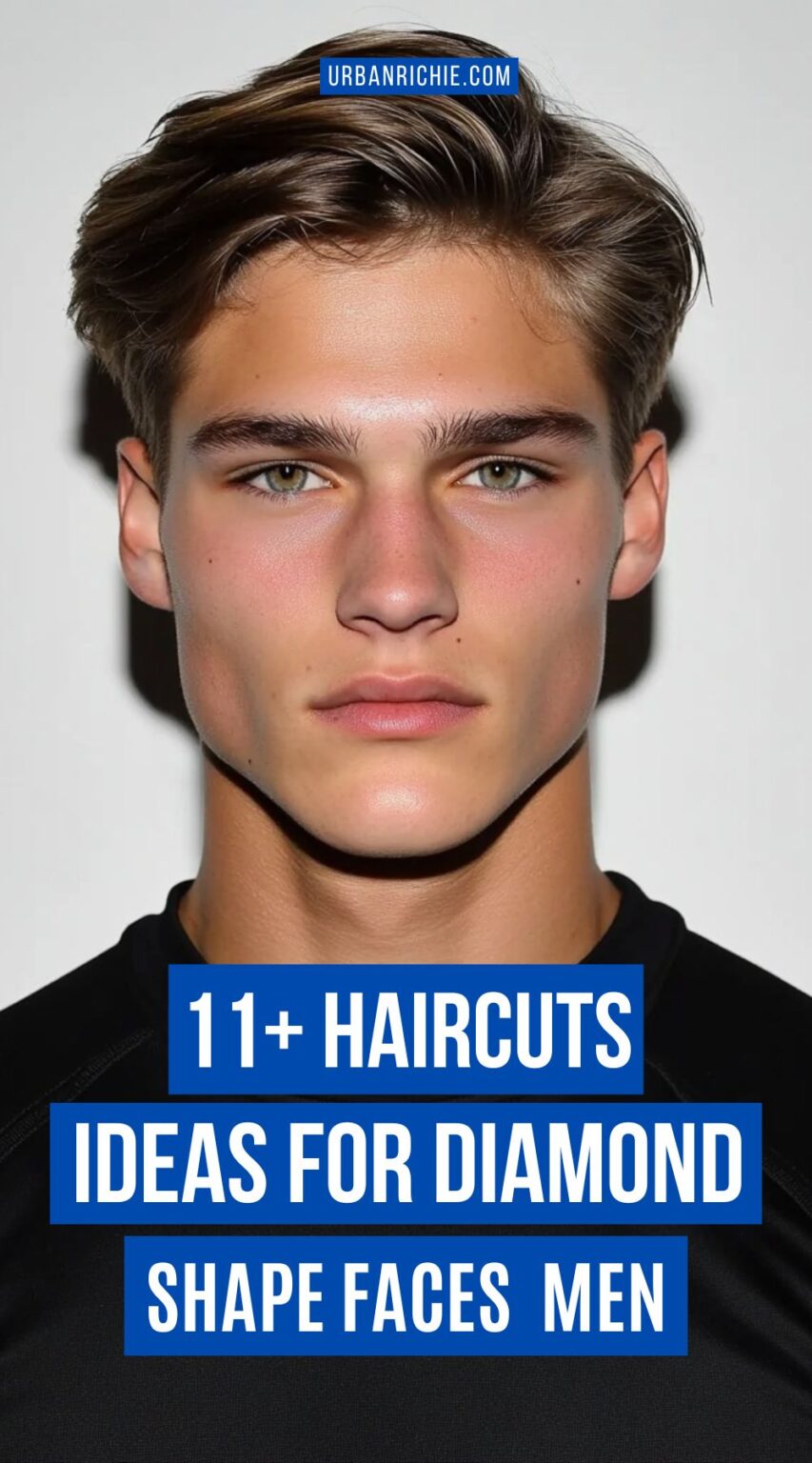 11 Best Haircuts For Men With Diamond Faces - Urban Richie